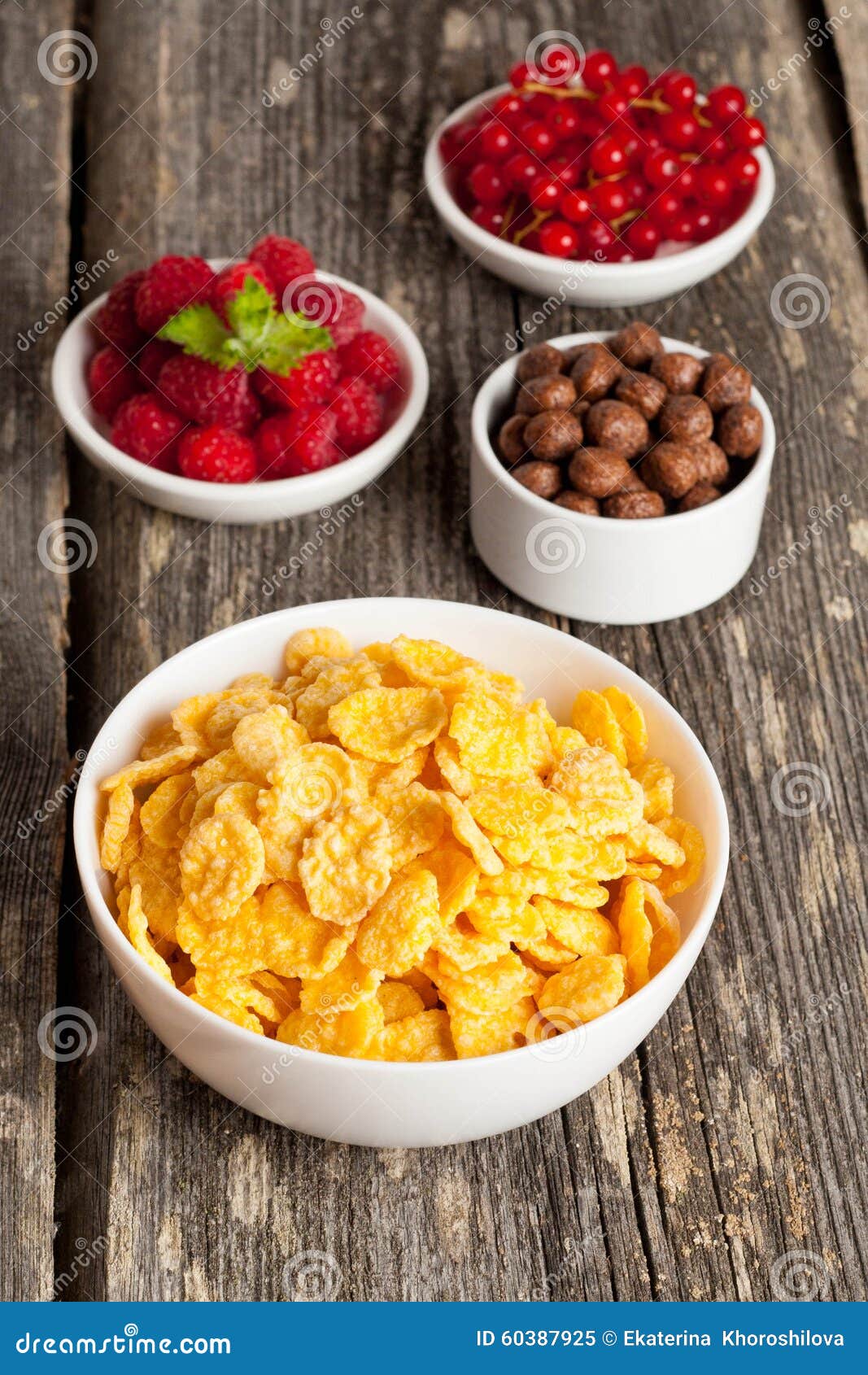Cornflakes and Different Berries Stock Image - Image of freshness, food ...
