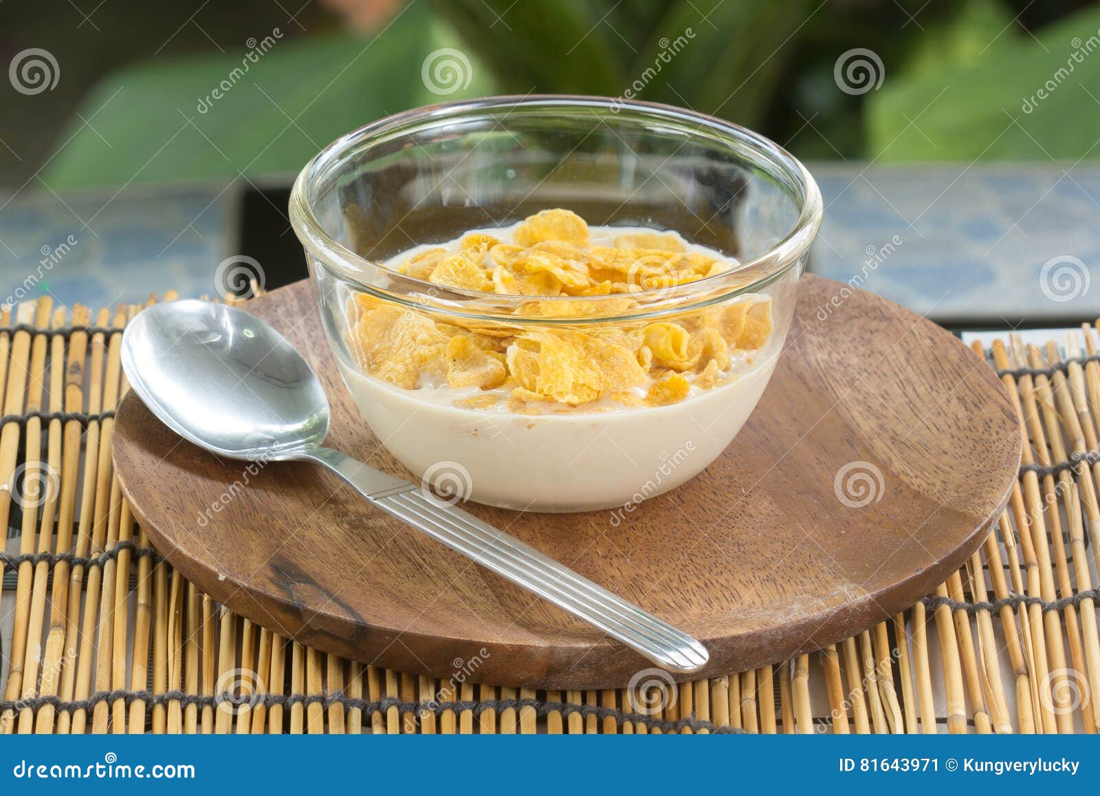 Cornflakes with Milk on the Cup Stock Image - Image of corn, fitness ...