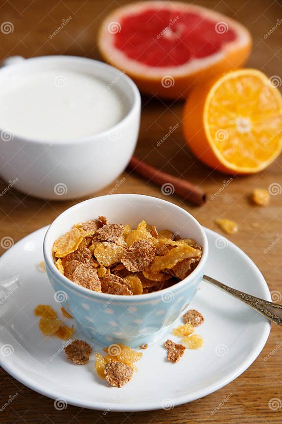 Cornflakes mix stock image. Image of mixed, rustic, food - 28717953