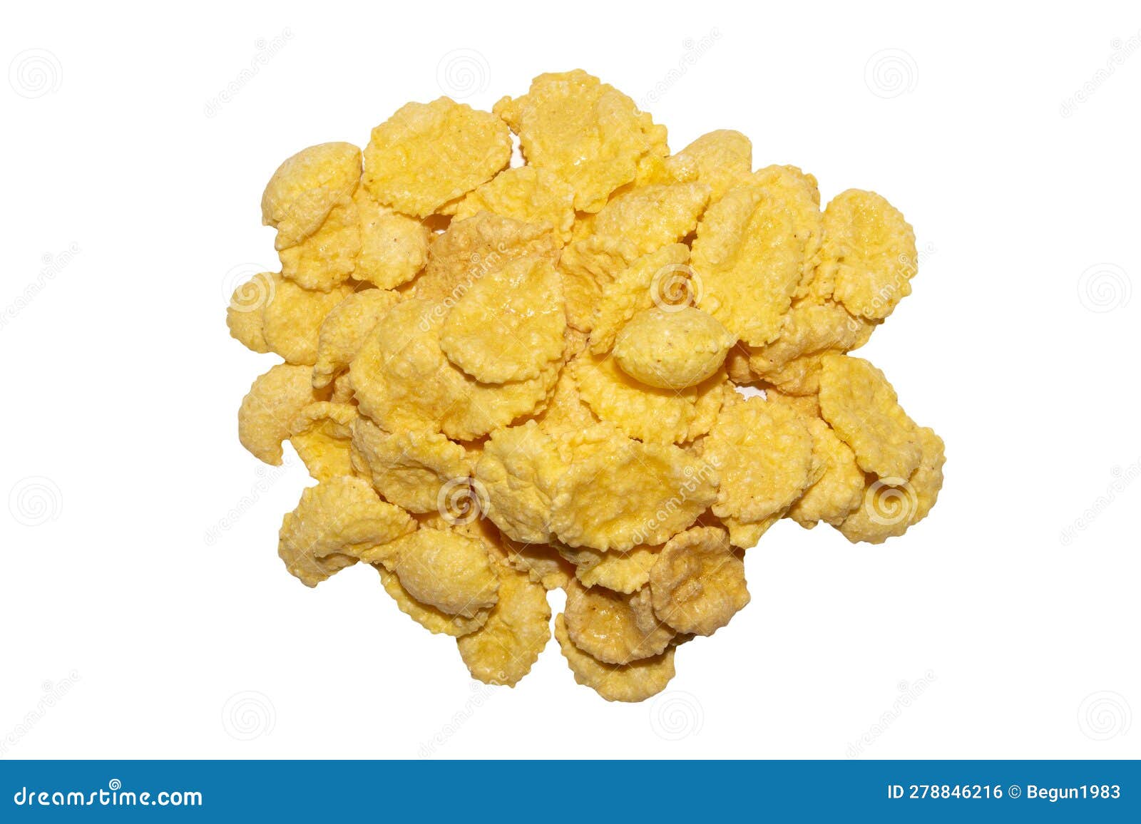 Cornflakes.Ready-made Breakfast of Cornflakes Stock Photo - Image of ...