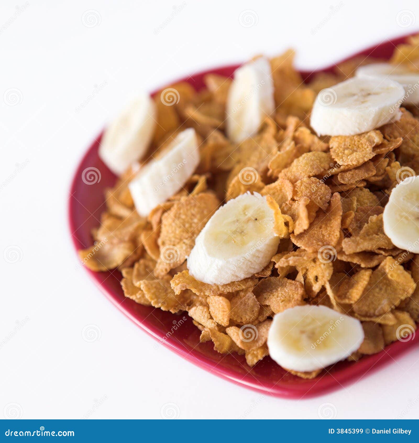 Cornflakes & Sliced Banana Stock Image - Image of energy, banana: 3845399