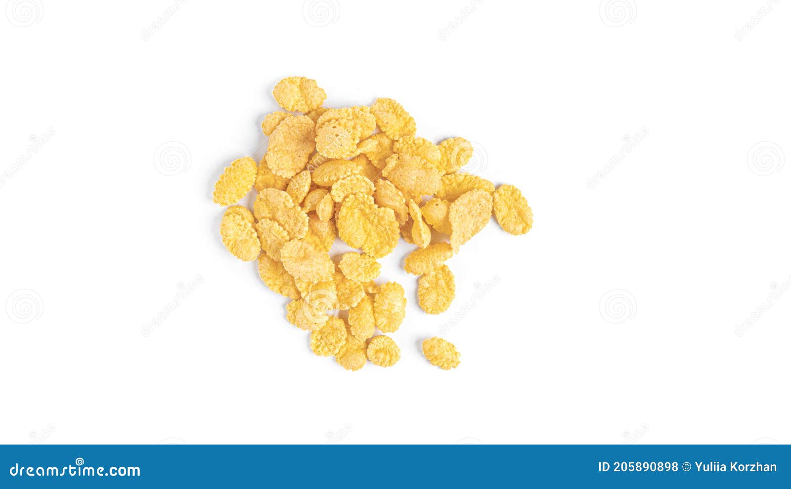Cornflakes on a White Background Stock Photo - Image of crispy, flakes ...