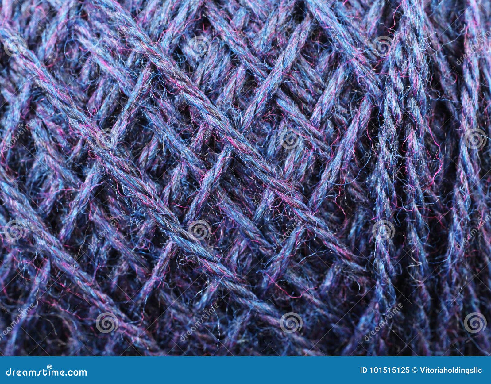 Cornflower Blue Yarn Texture Close Up Stock Image - Image of string ...