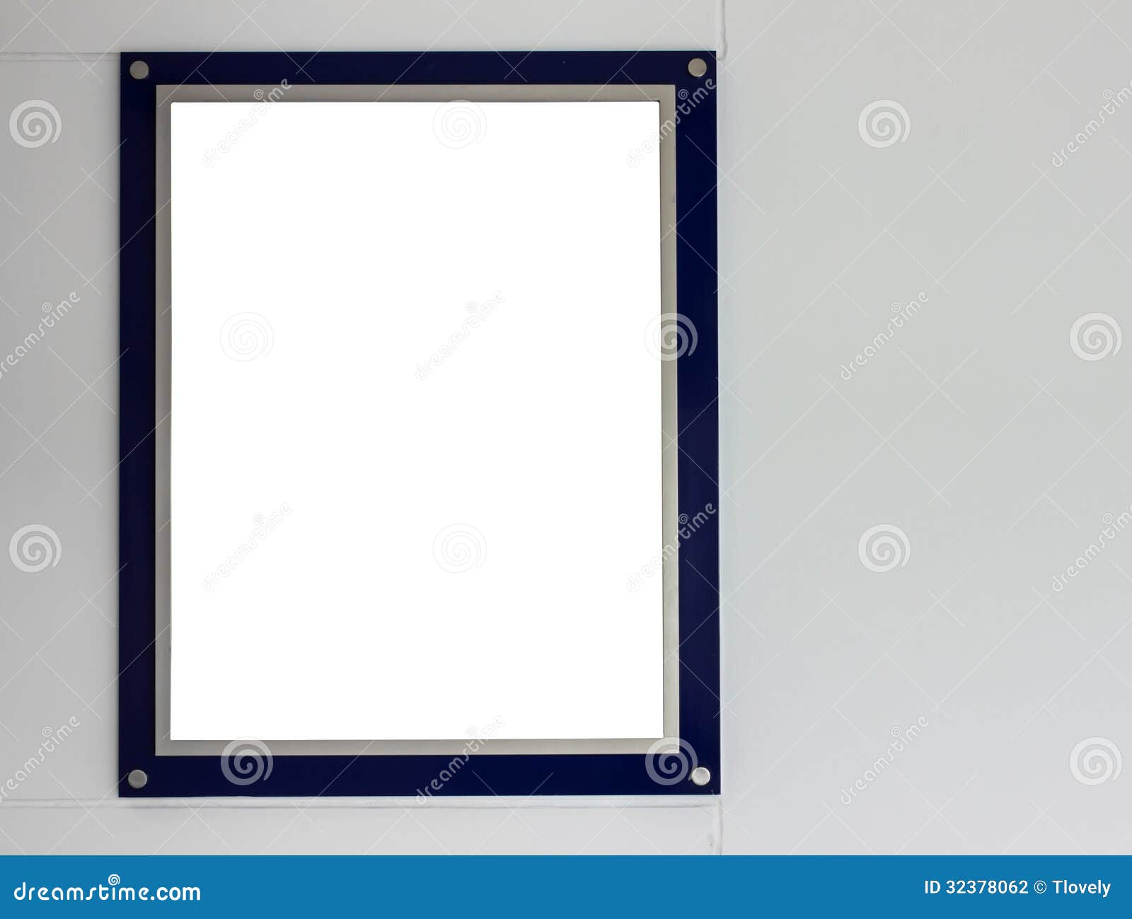 Cornice blu fotografia stock. Immagine di decorativo - 32378062