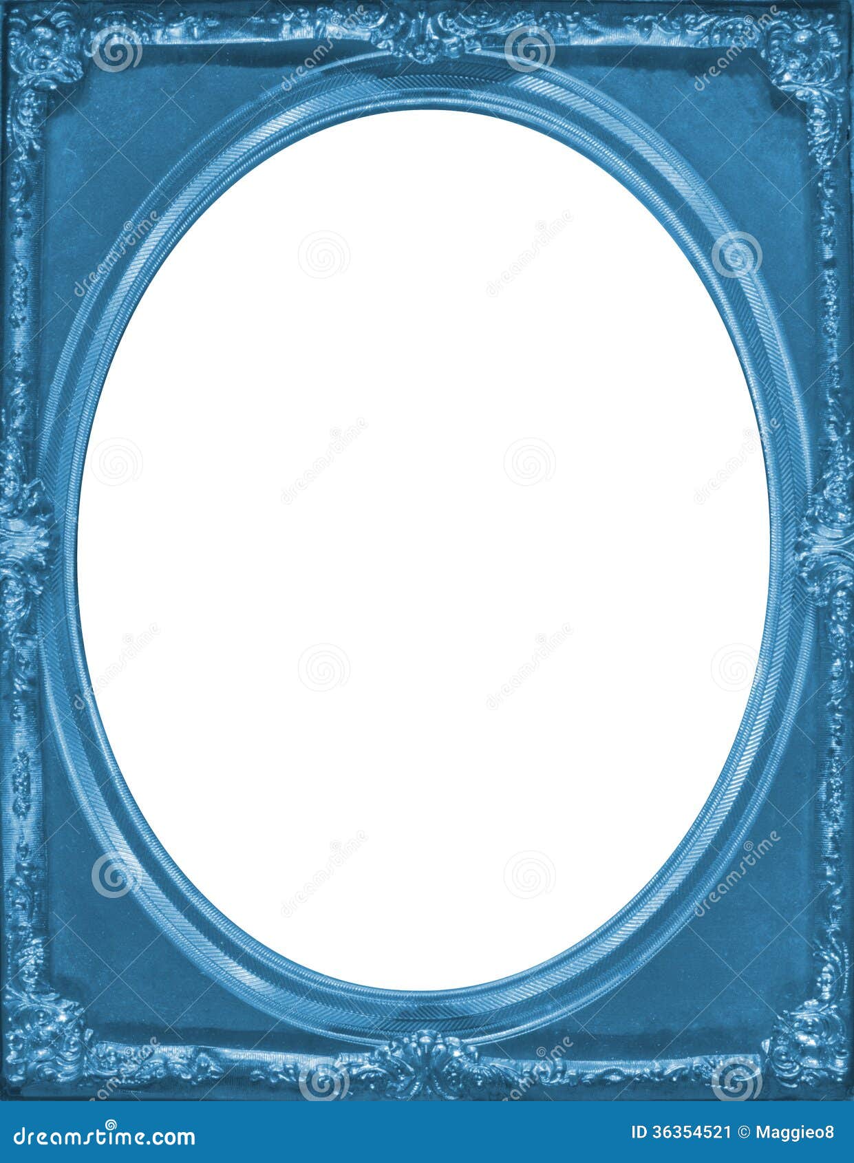 Cornice blu d'annata immagine stock. Immagine di annata - 36354521
