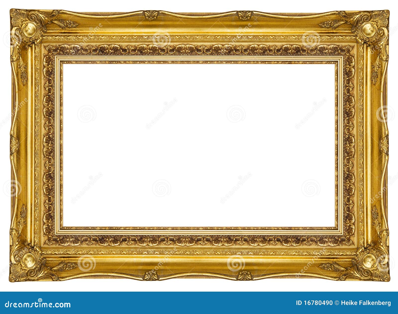 Cornice decorata dell'oro fotografia stock. Immagine di immagine - 16780490