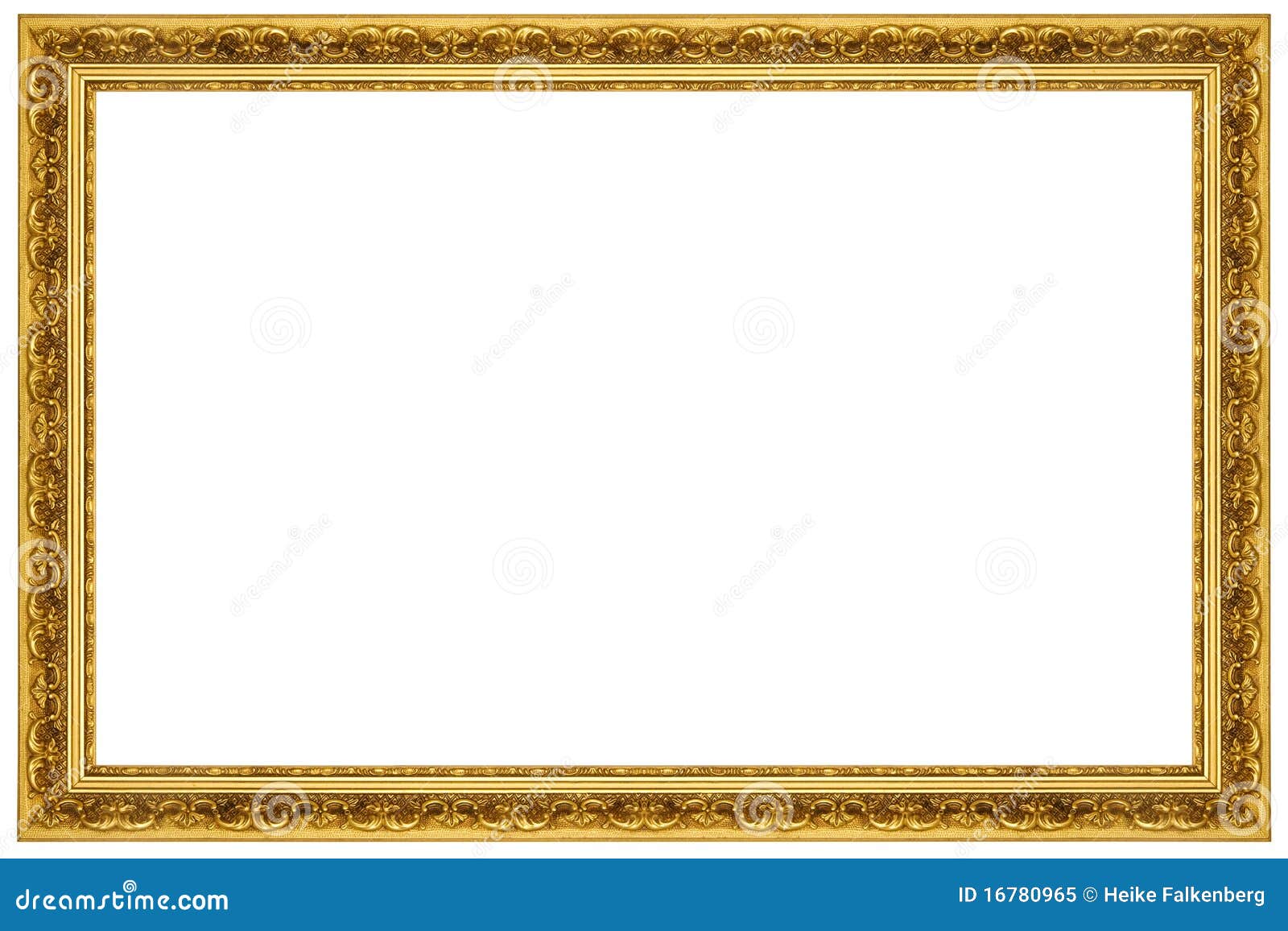 Cornice decorata dell'oro immagine stock. Immagine di rettangolare ...