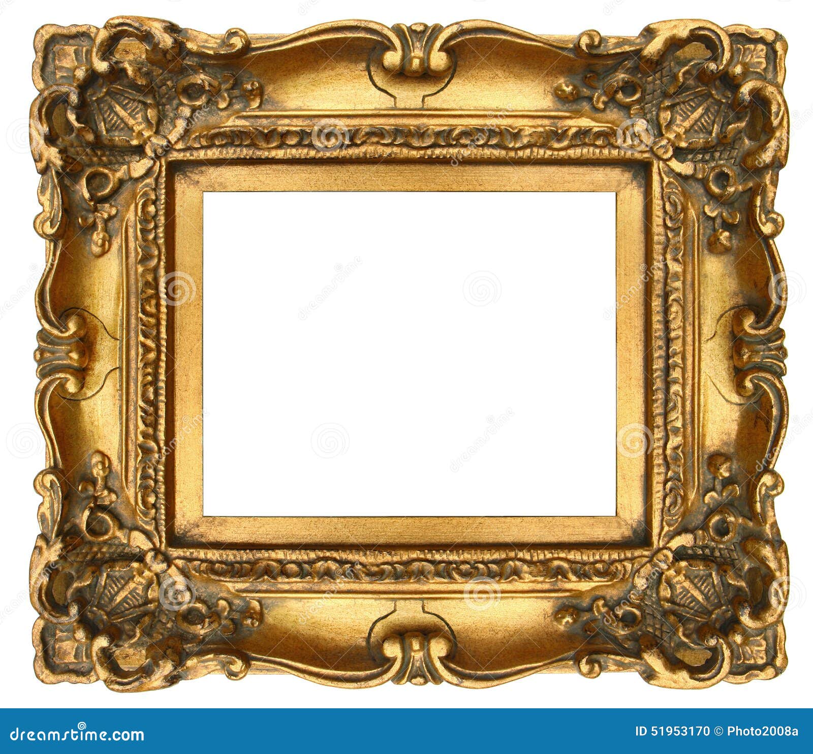 Cornice dell'oro fotografia stock. Immagine di barocco - 51953170