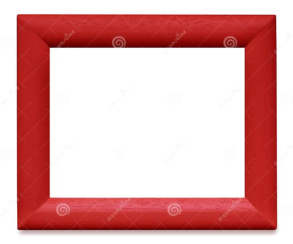 Cornice di legno rossa immagine stock. Immagine di rosso - 23880641