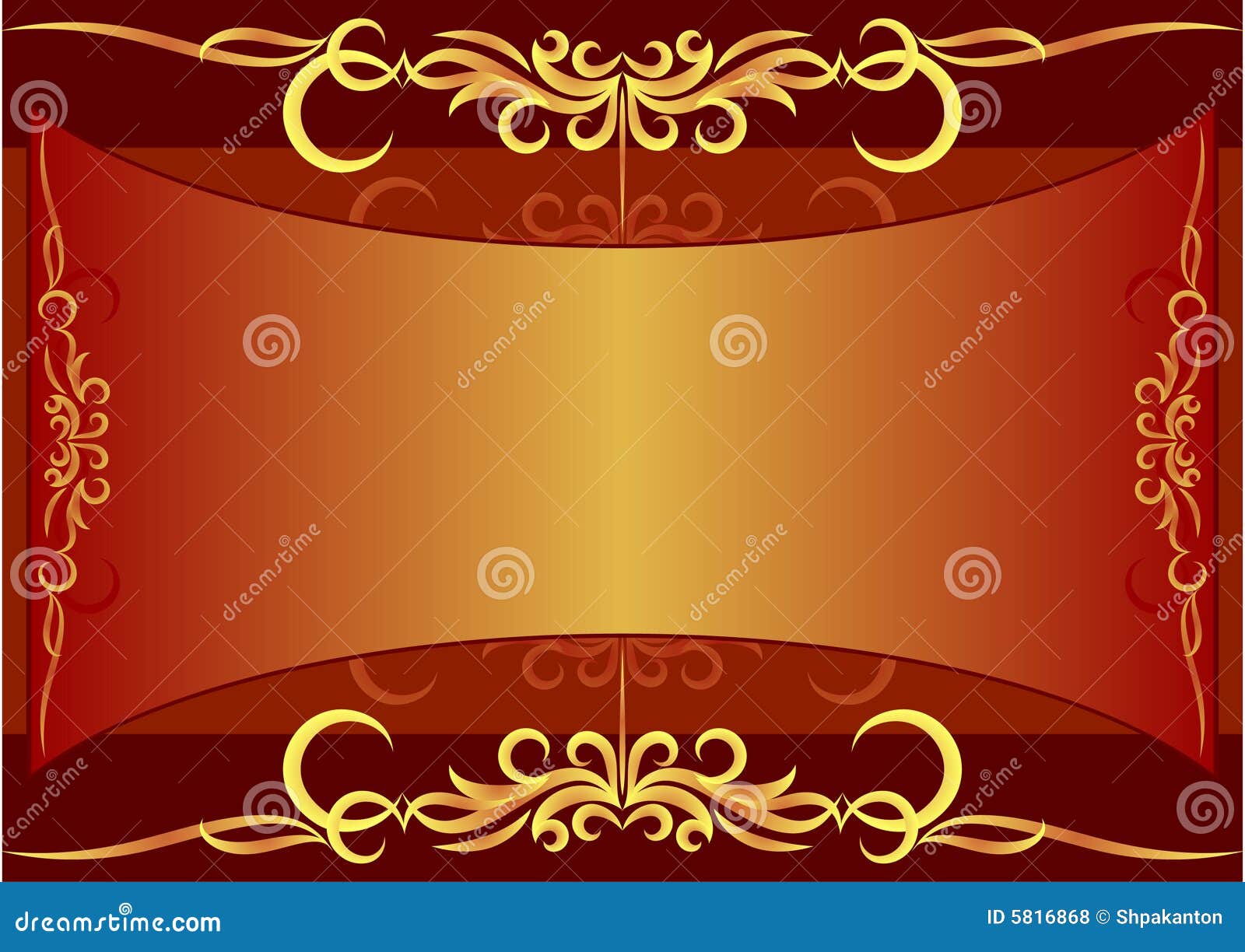Cornice di testo elegante. illustrazione di stock. Illustrazione di ...