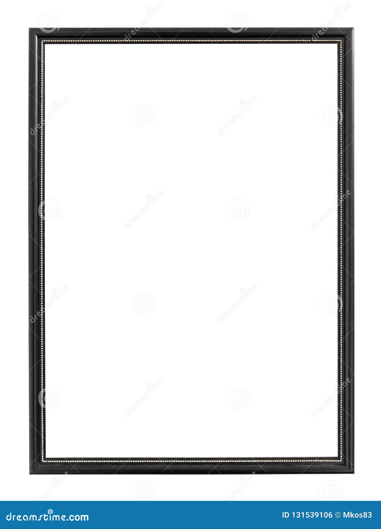 Cornice Nera Con La Decorazione Dorata Fotografia Stock - Immagine di ...