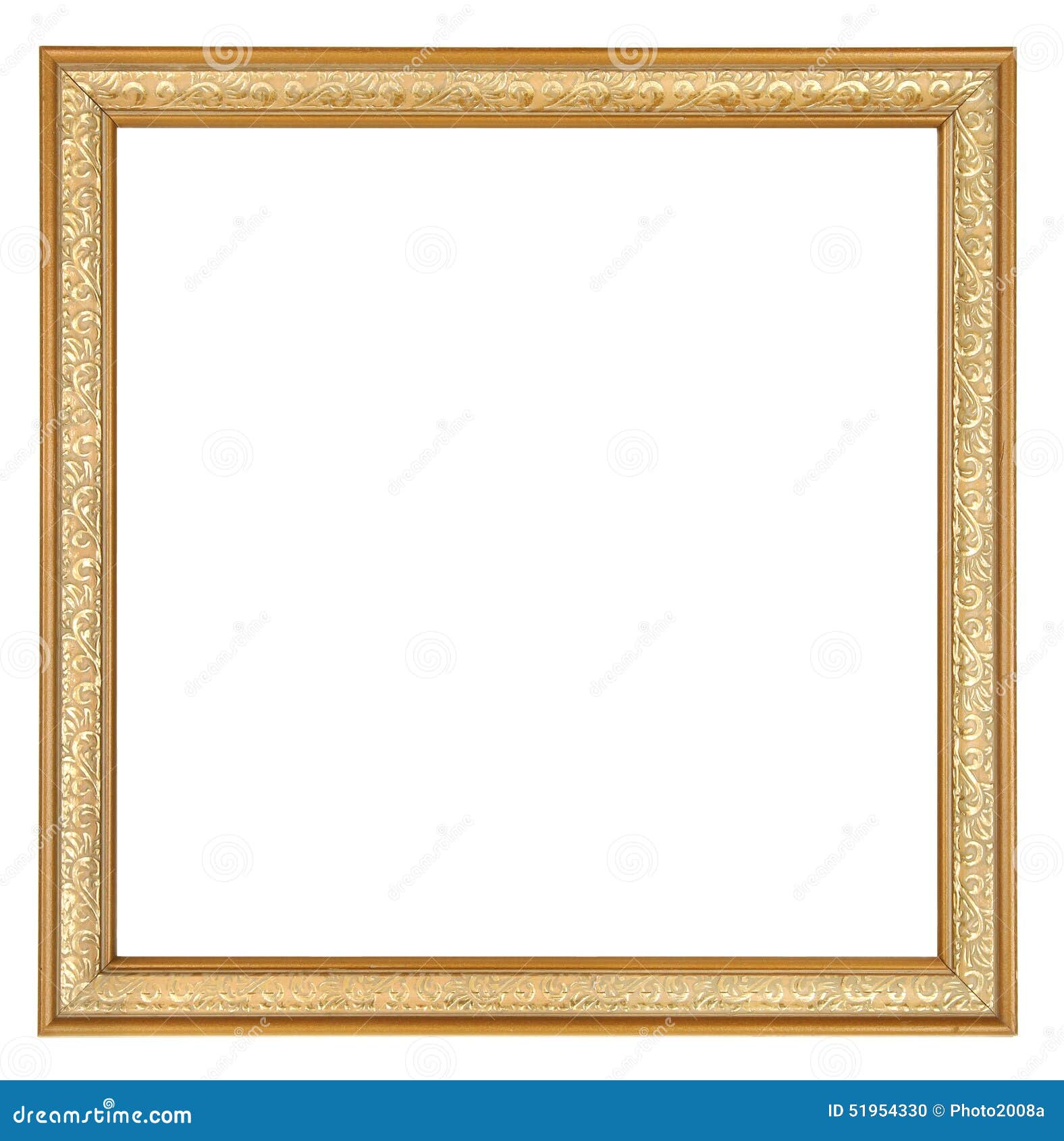 Cornice quadrata dell'oro fotografia stock. Immagine di struttura ...