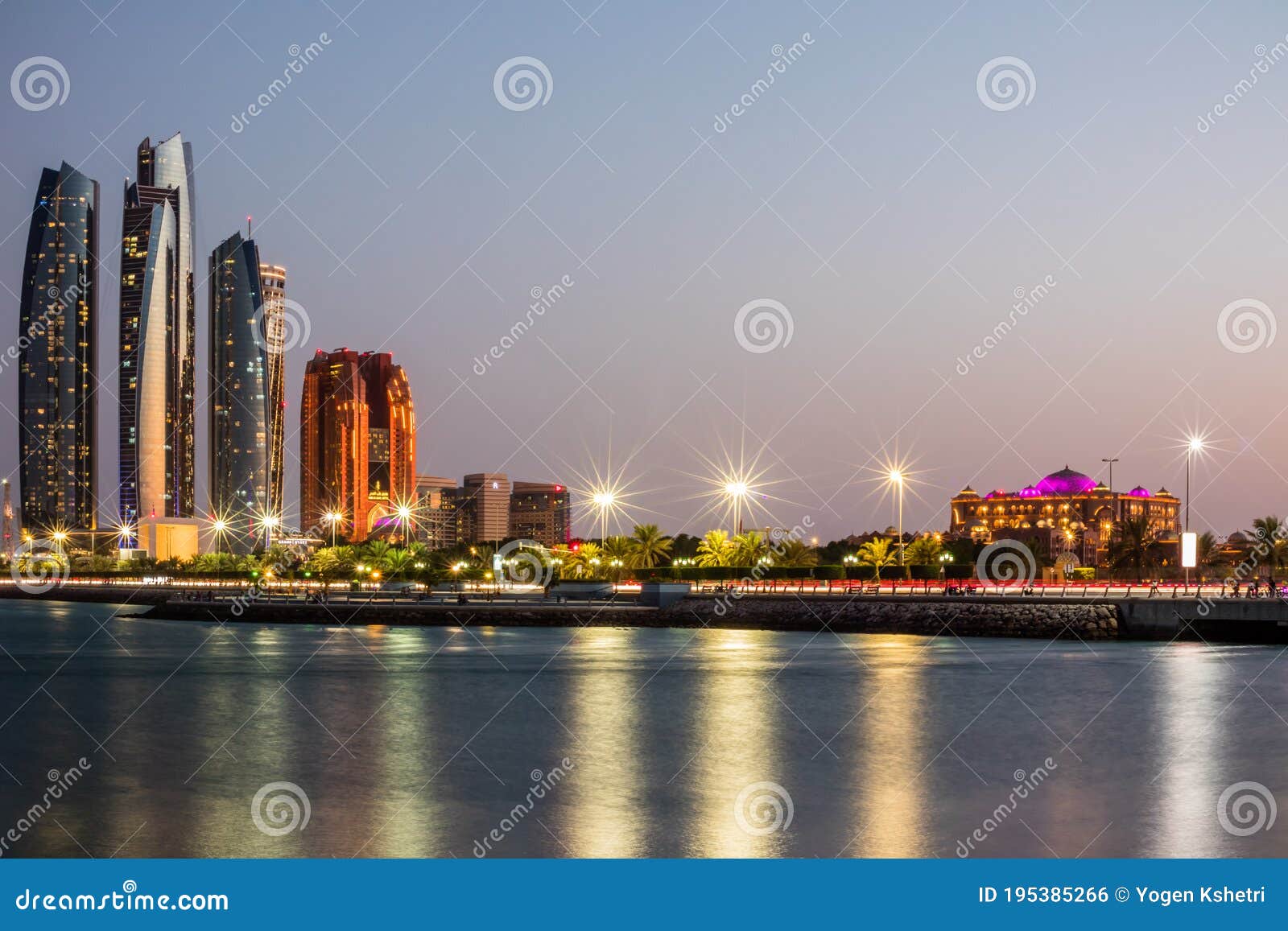 Corniche Beach in Abu Dhabi, UAE Stock Photo - Image of relaxation ...