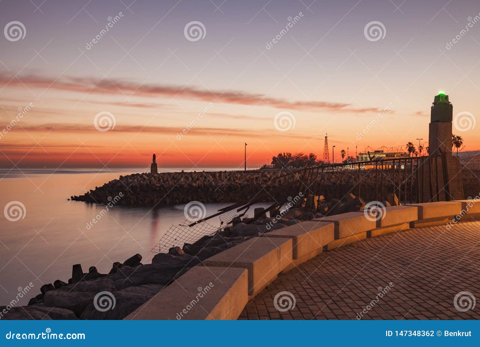 Corniche in Kuwait City stock photo. Image of illuminated - 147348362