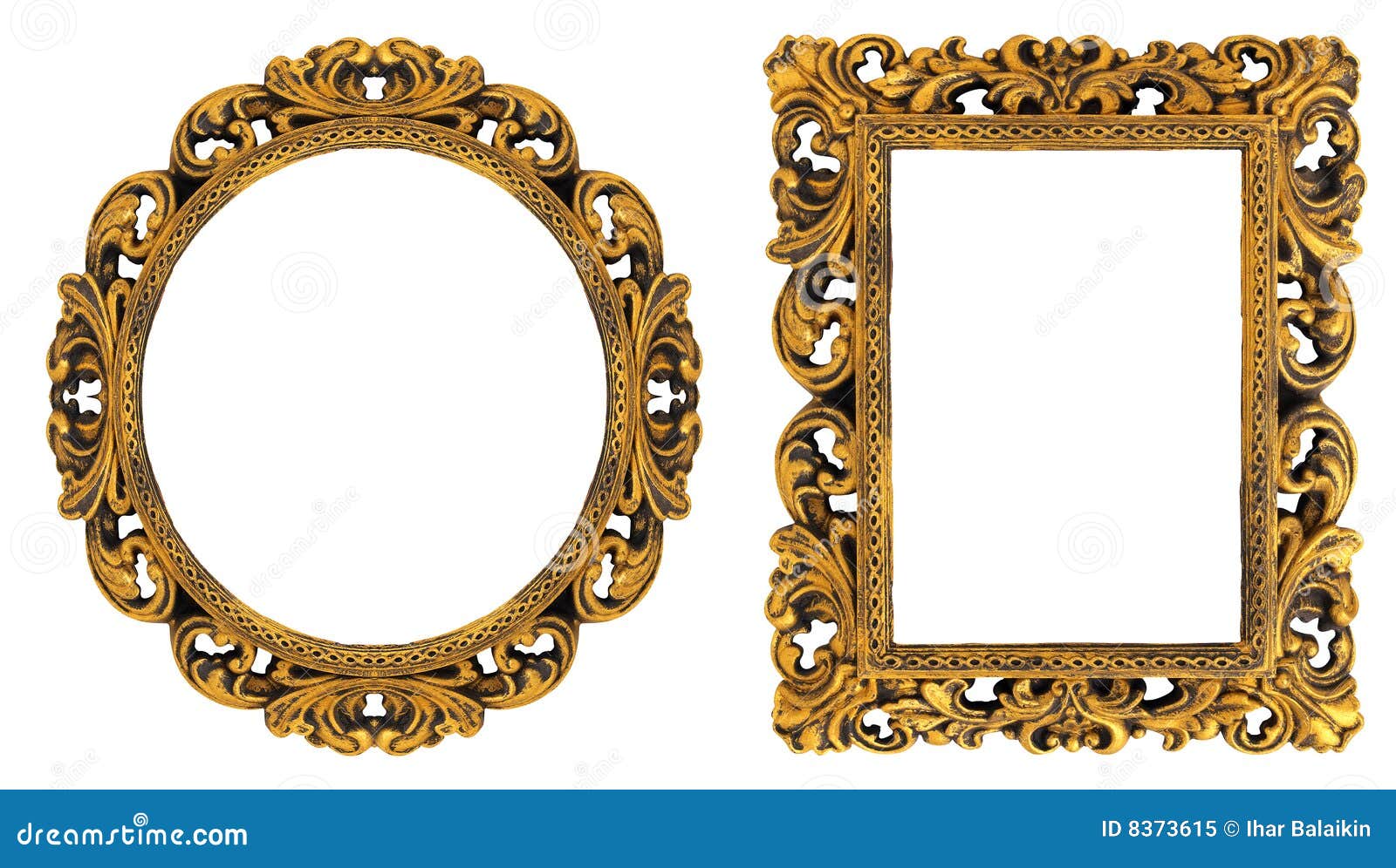 Cornici dell'oro immagine stock. Immagine di mostra, supporto - 8373615