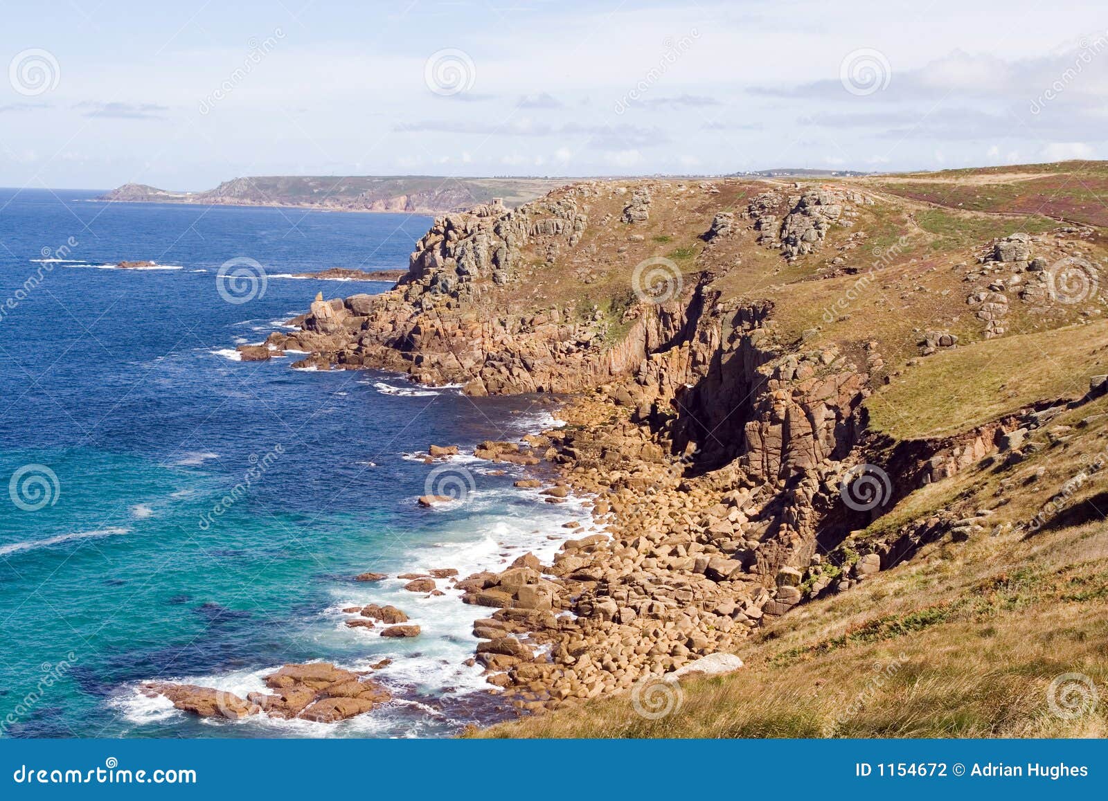 Cornish Cliffs stock photo. Image of crag, rock, cliff - 1154672