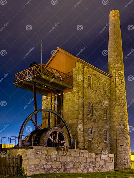 Cornish Engine house stock image. Image of cornwall, night - 20035139