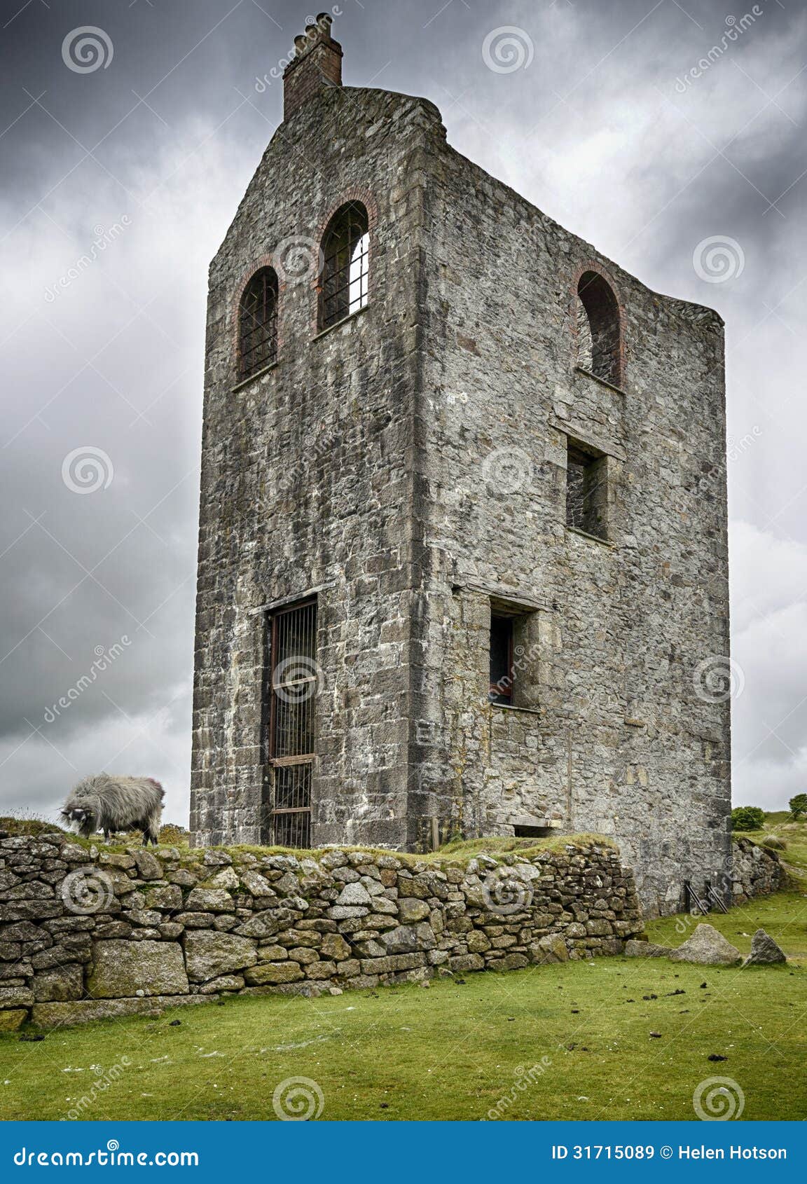 Cornish Engine House stock image. Image of copper, derelict - 31715089
