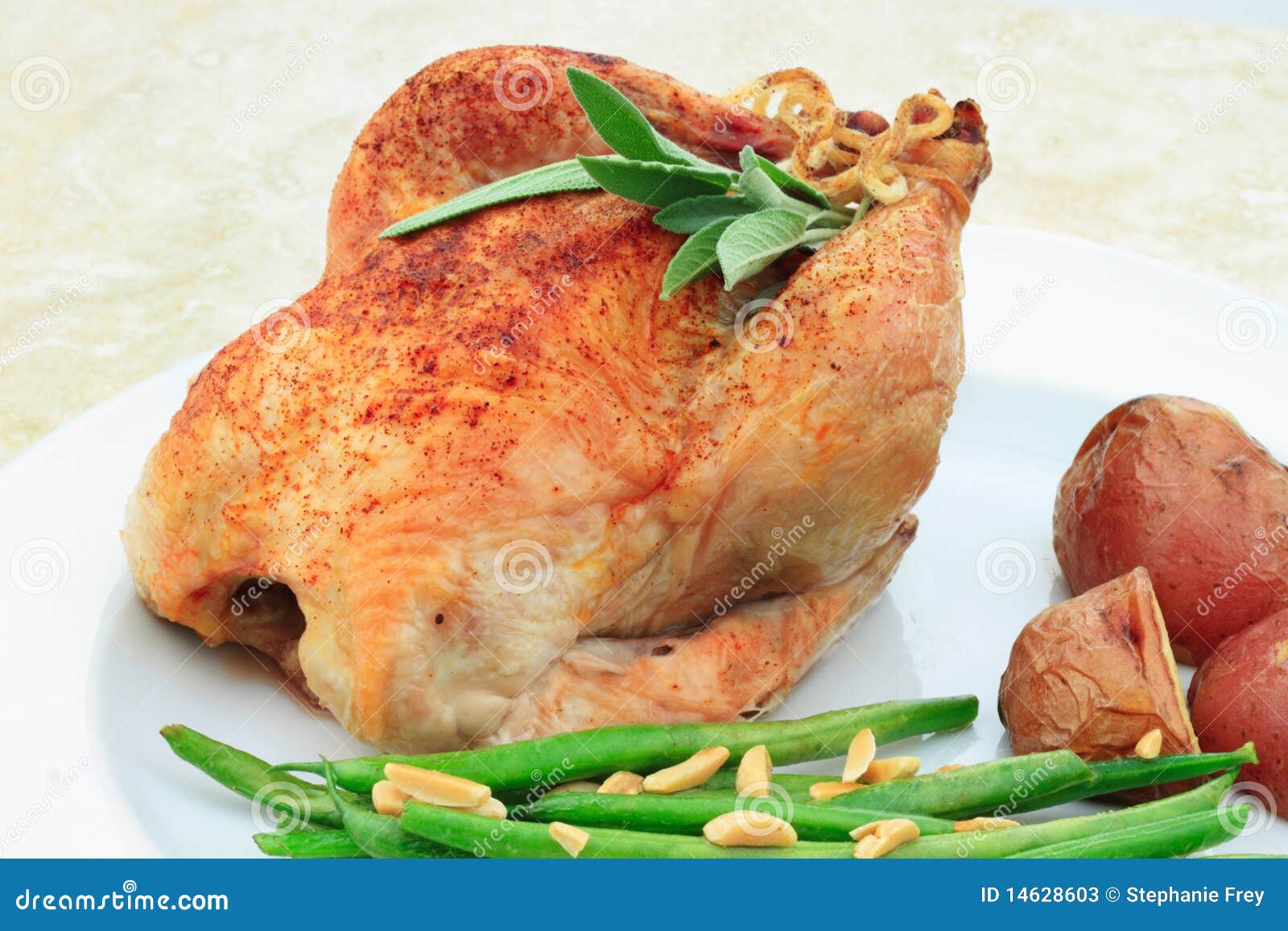 Cornish Hen stock image. Image of green, healthy, beans - 14628603