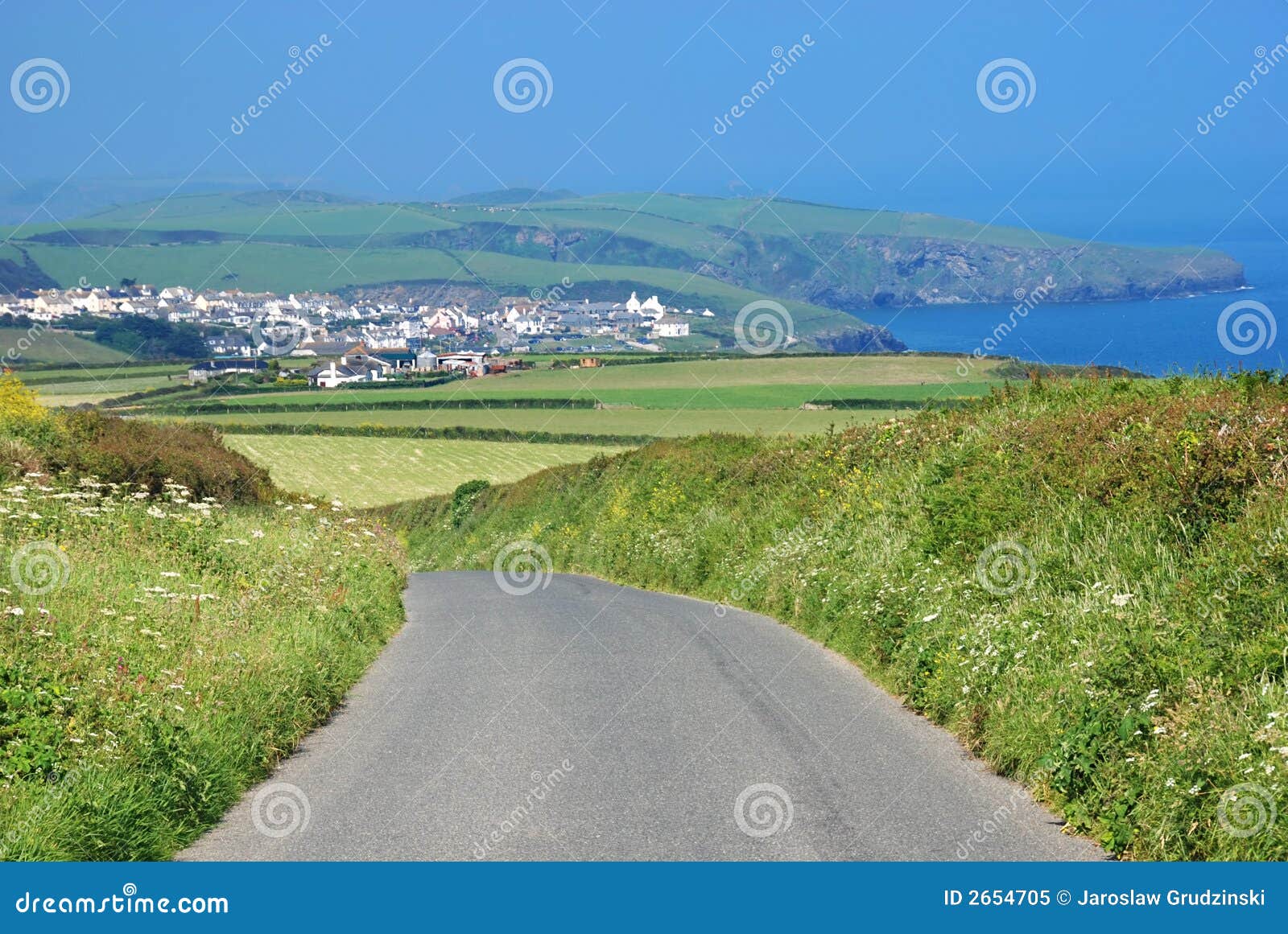 Cornish landscape stock image. Image of cornwall, relaxing - 2654705
