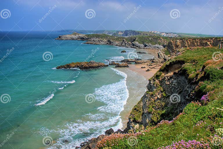 Cornish landscape stock image. Image of shoreline, horizon - 2654777