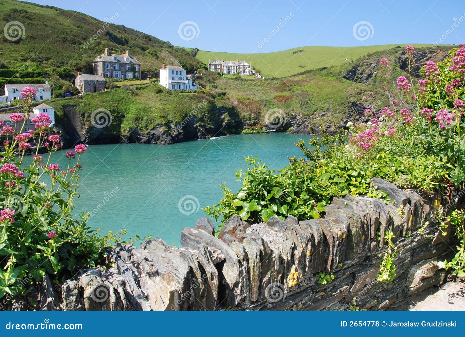 Cornish landscape stock photo. Image of grass, peaceful - 2654778