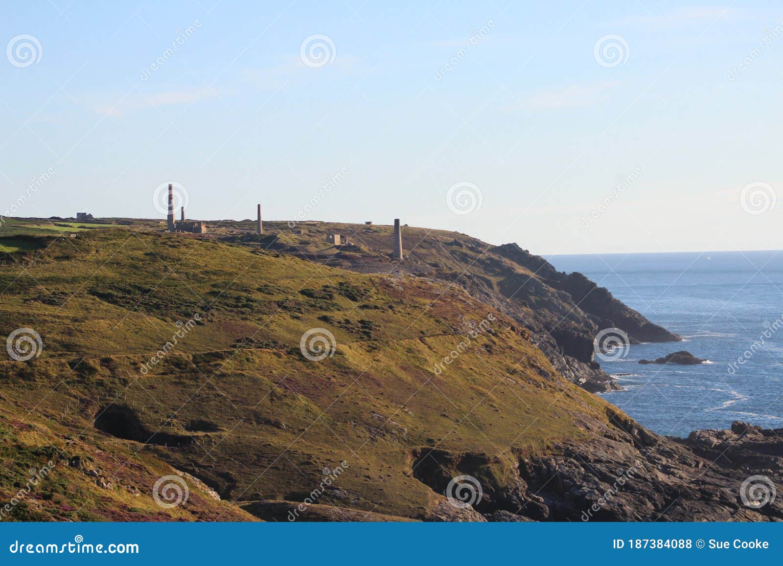 Cornish Mining Landscape, Cornwall, UK Stock Photo - Image of travel ...