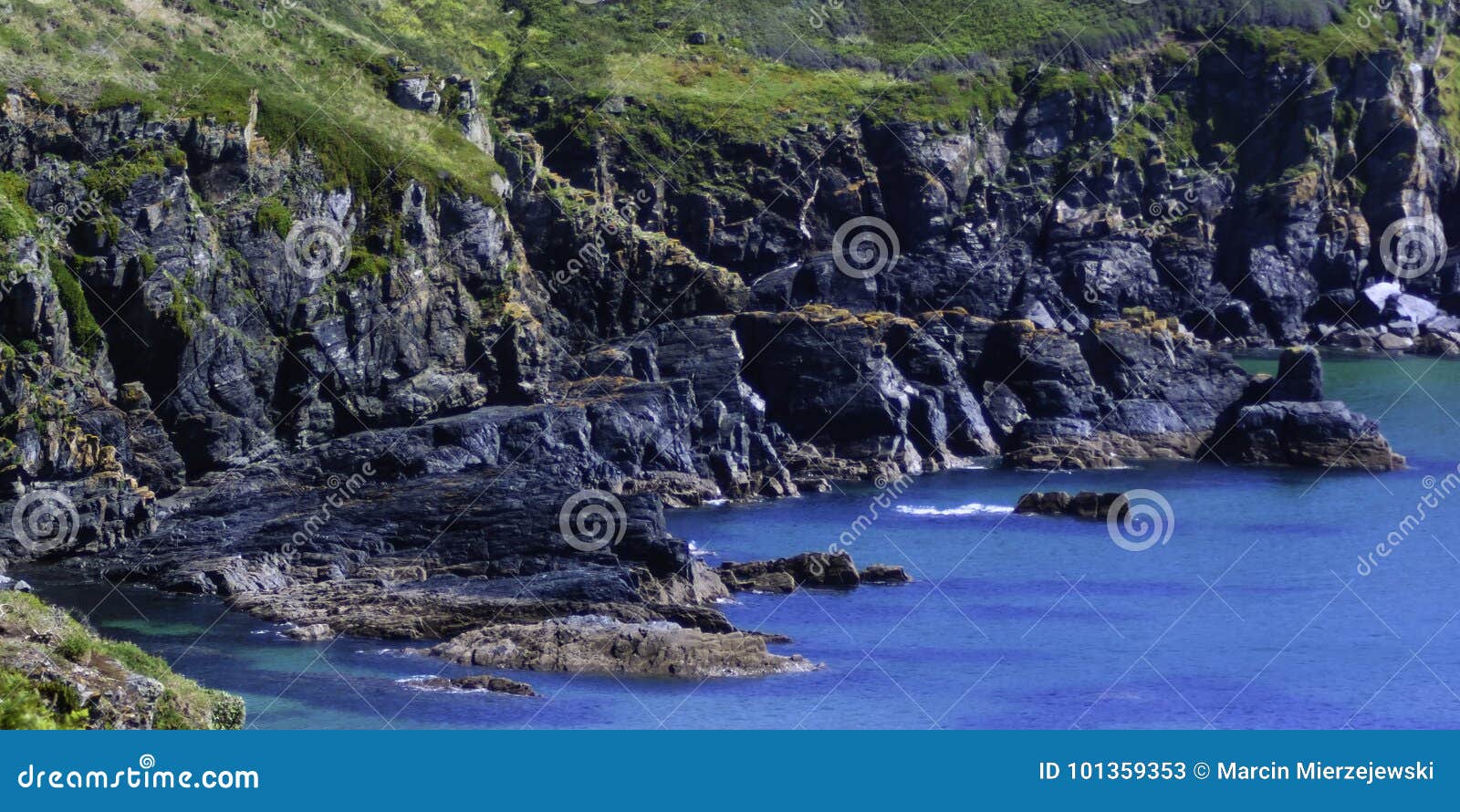 Cornish Ocean - View from the Lizard Point / Cornwall Stock Image ...