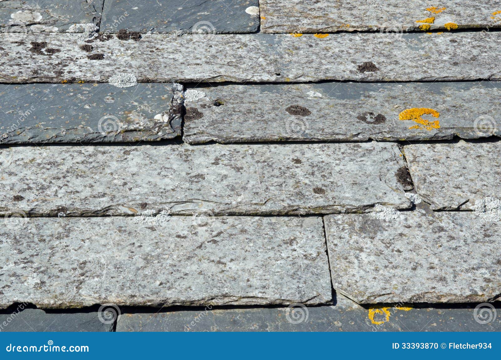Cornish slate roof tiles stock photo. Image of grain - 33393870