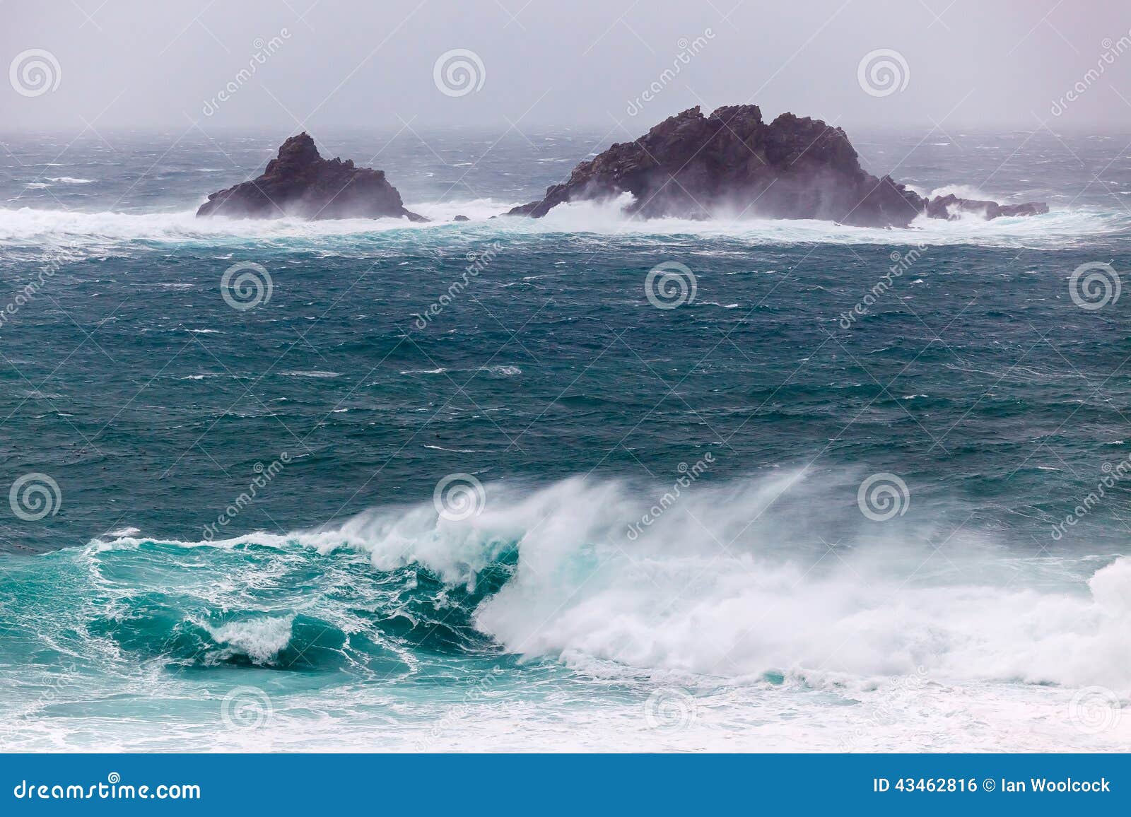 Cornish Storms at Cape Cornwall Stock Photo - Image of force, seas ...
