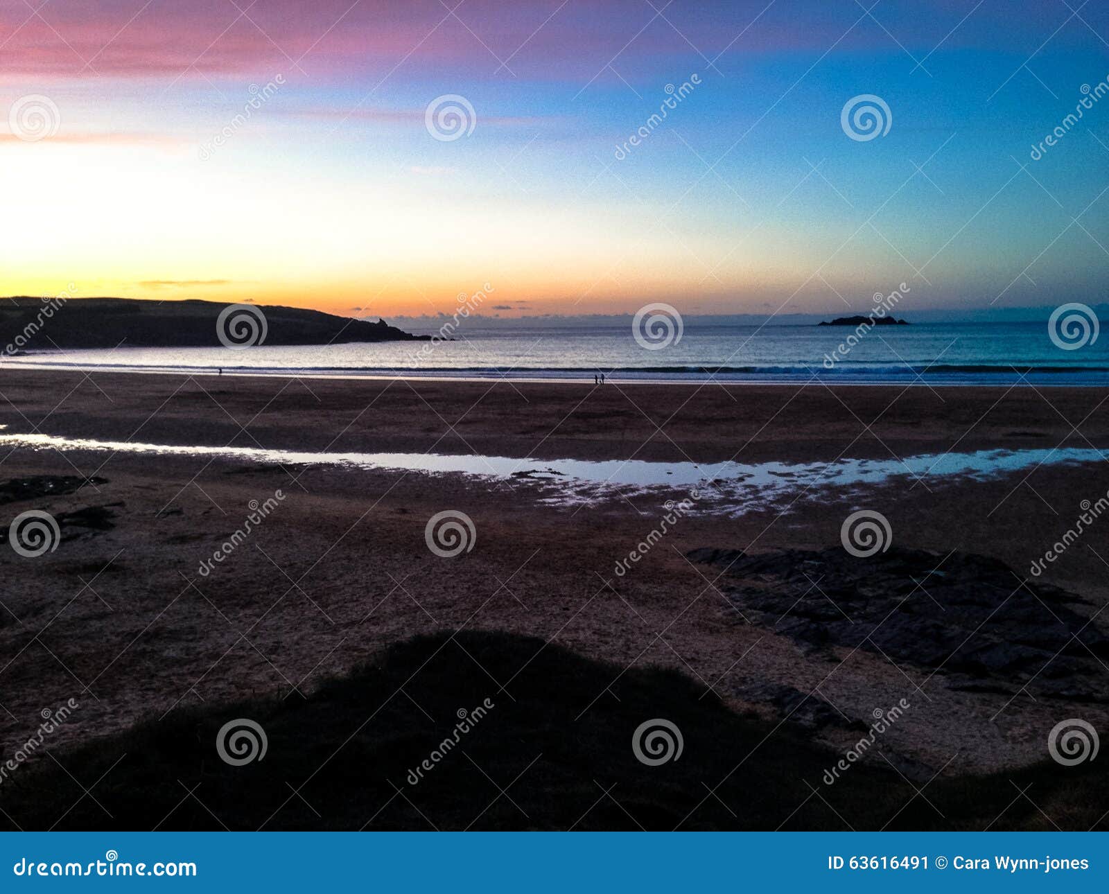 Cornish sunset stock image. Image of island, surf, britain - 63616491