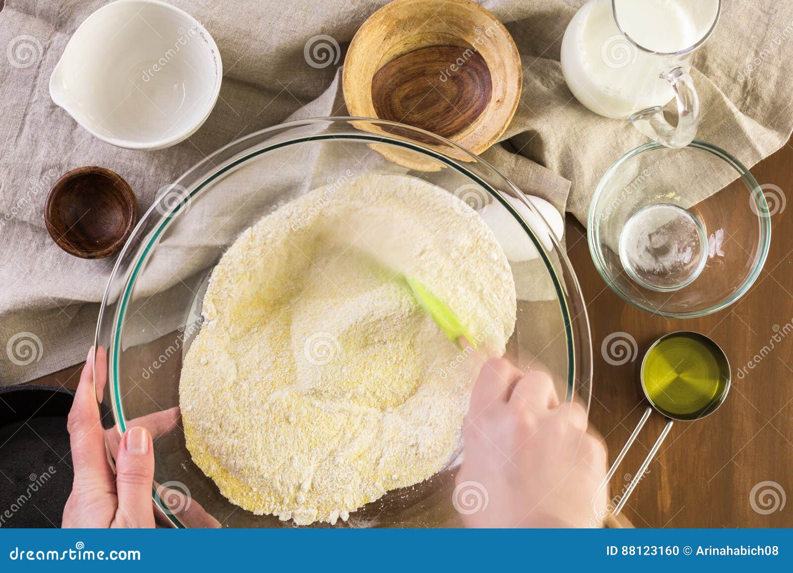 Cornmeal stock photo. Image of making, preparing, ingredient - 88123160