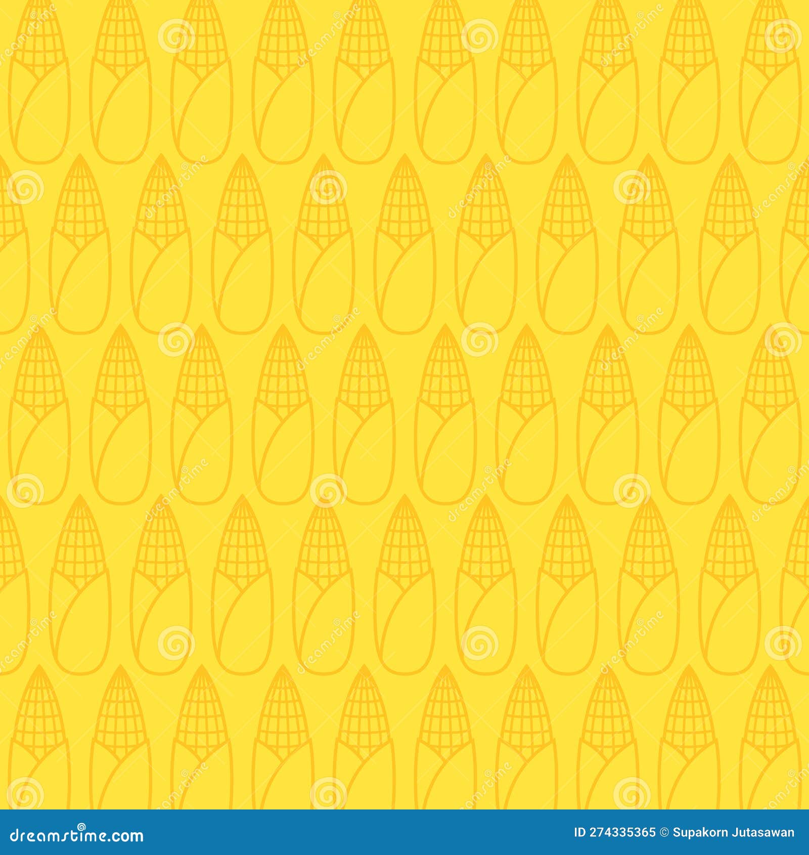 Corn Icon. Corn Doodle Pattern Wallpaper Stock Vector - Illustration of ...