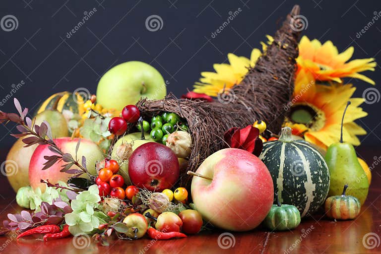 Cornucopia stock image. Image of arrangement, color, apple - 16006789