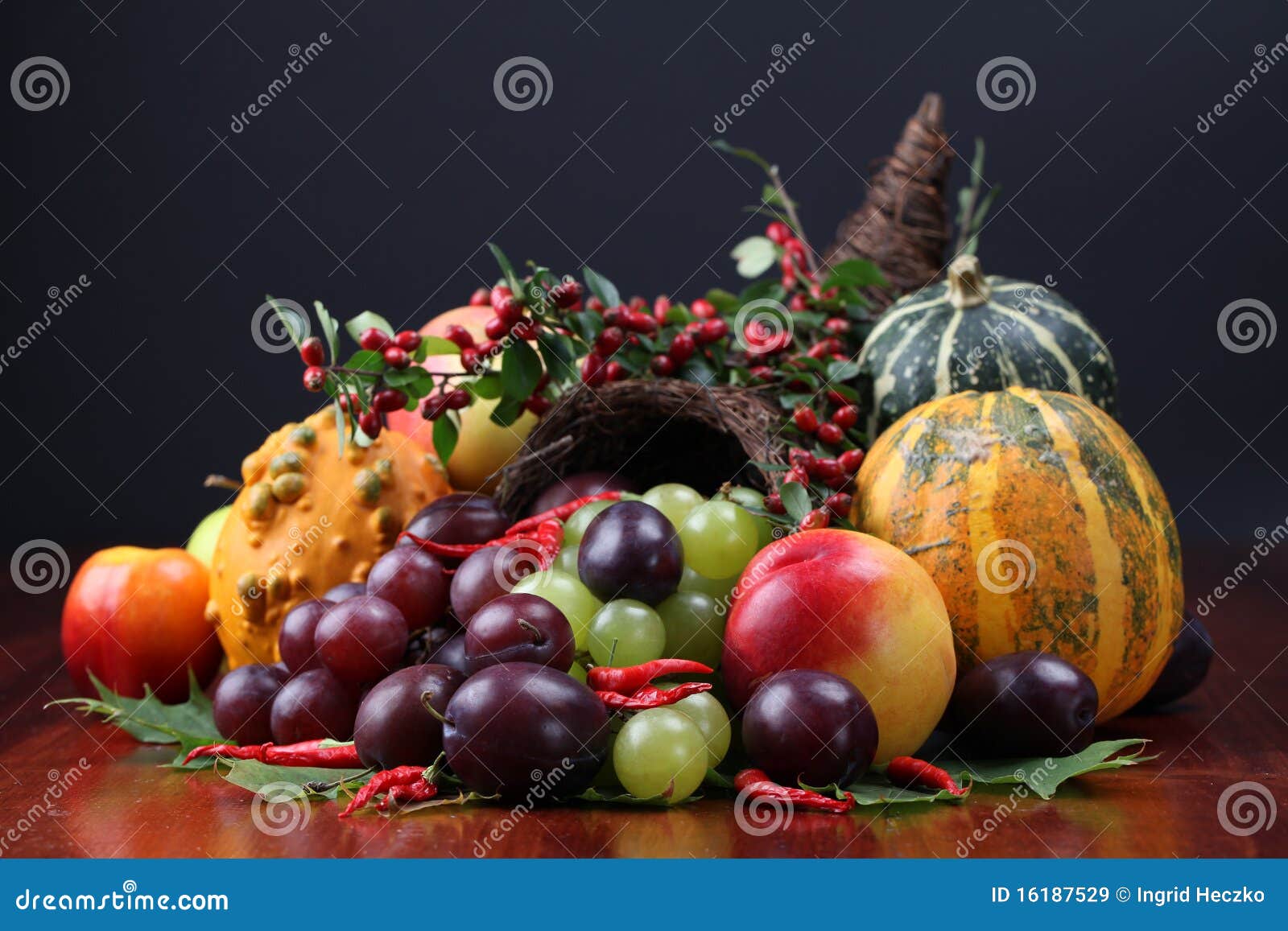 Cornucopia stock image. Image of plenty, orange, life - 16187529