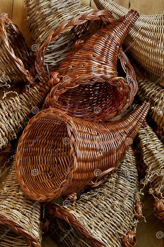 Cornucopia Basket Background Stock Image - Image of texture, cornucopia ...