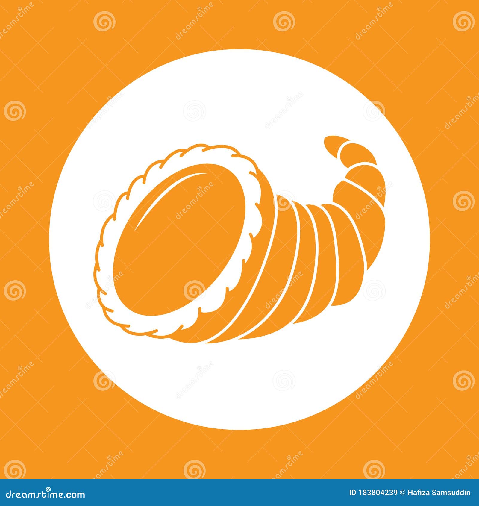 Cornucopia Basket. Vector Illustration Decorative Background Design ...