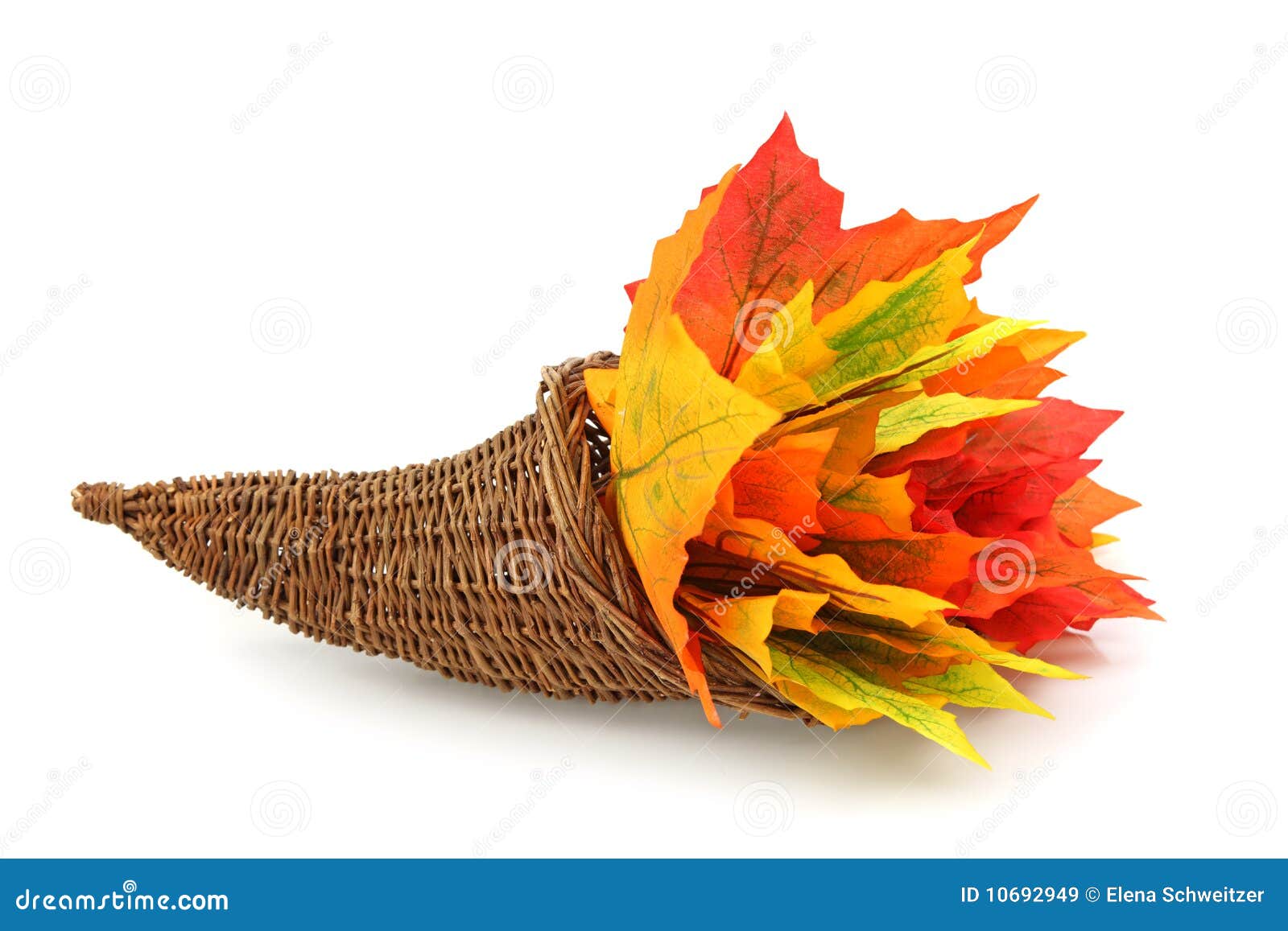 Cornucopia With Colorful Leaves Royalty Free Stock Images - Image: 10692949