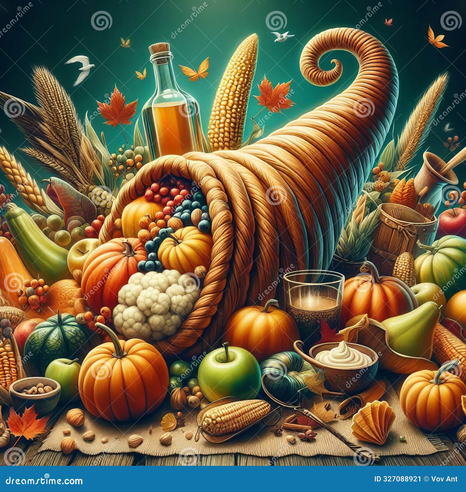 20 8. Cornucopia Day_ a Term Inspired by the Cornucopi Stock Image ...
