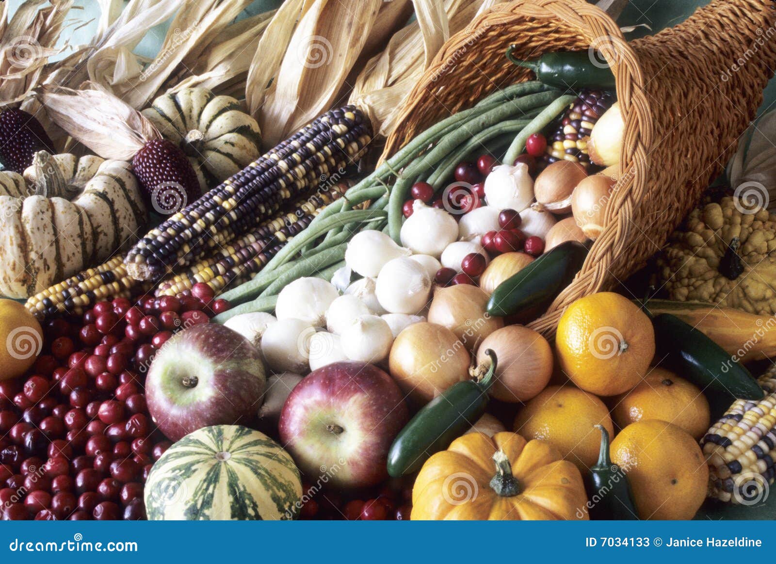 Cornucopia of Fall Bounty and Color. Stock Image - Image of bounty ...