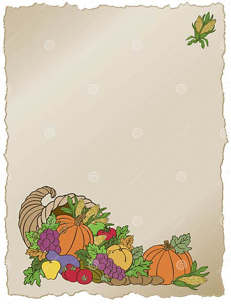 Cornucopia Frame stock vector. Illustration of cornucopia - 10565562