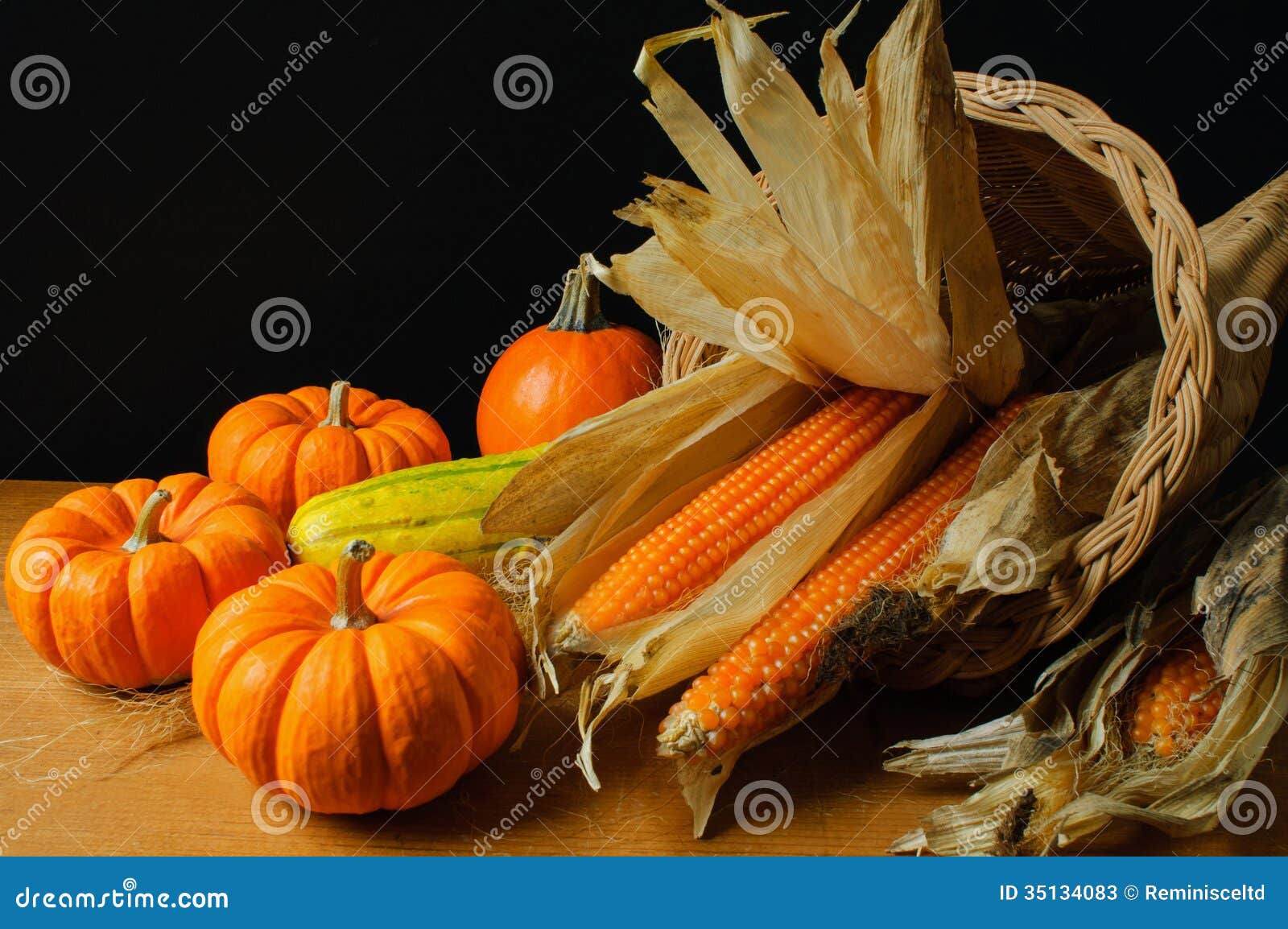 Cornucopia stock image. Image of corn, decoration, seasonal - 35134083