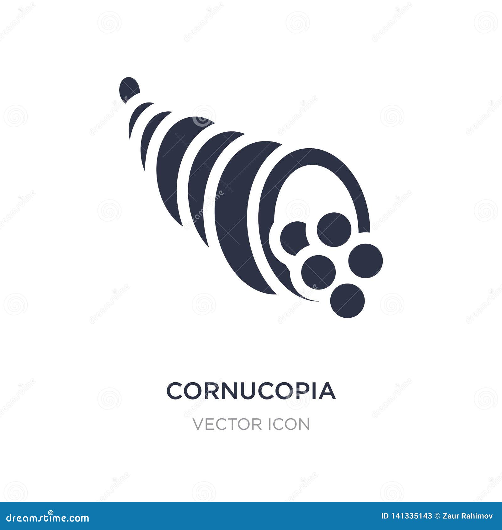 Cornucopia Icon on White Background. Simple Element Illustration from ...