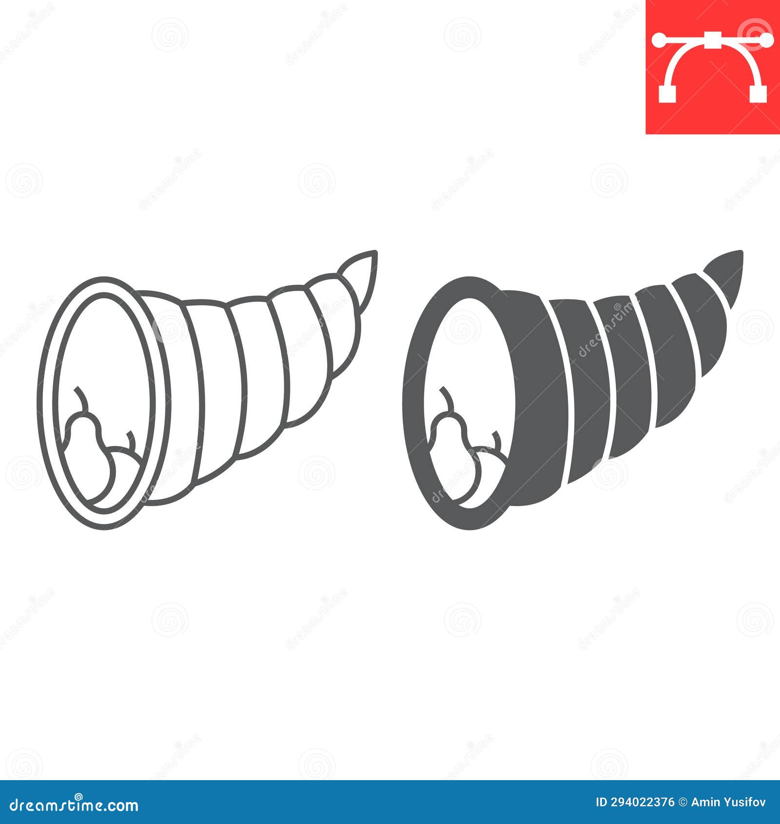 Cornucopia Line and Glyph Icon Stock Vector - Illustration of abundance ...