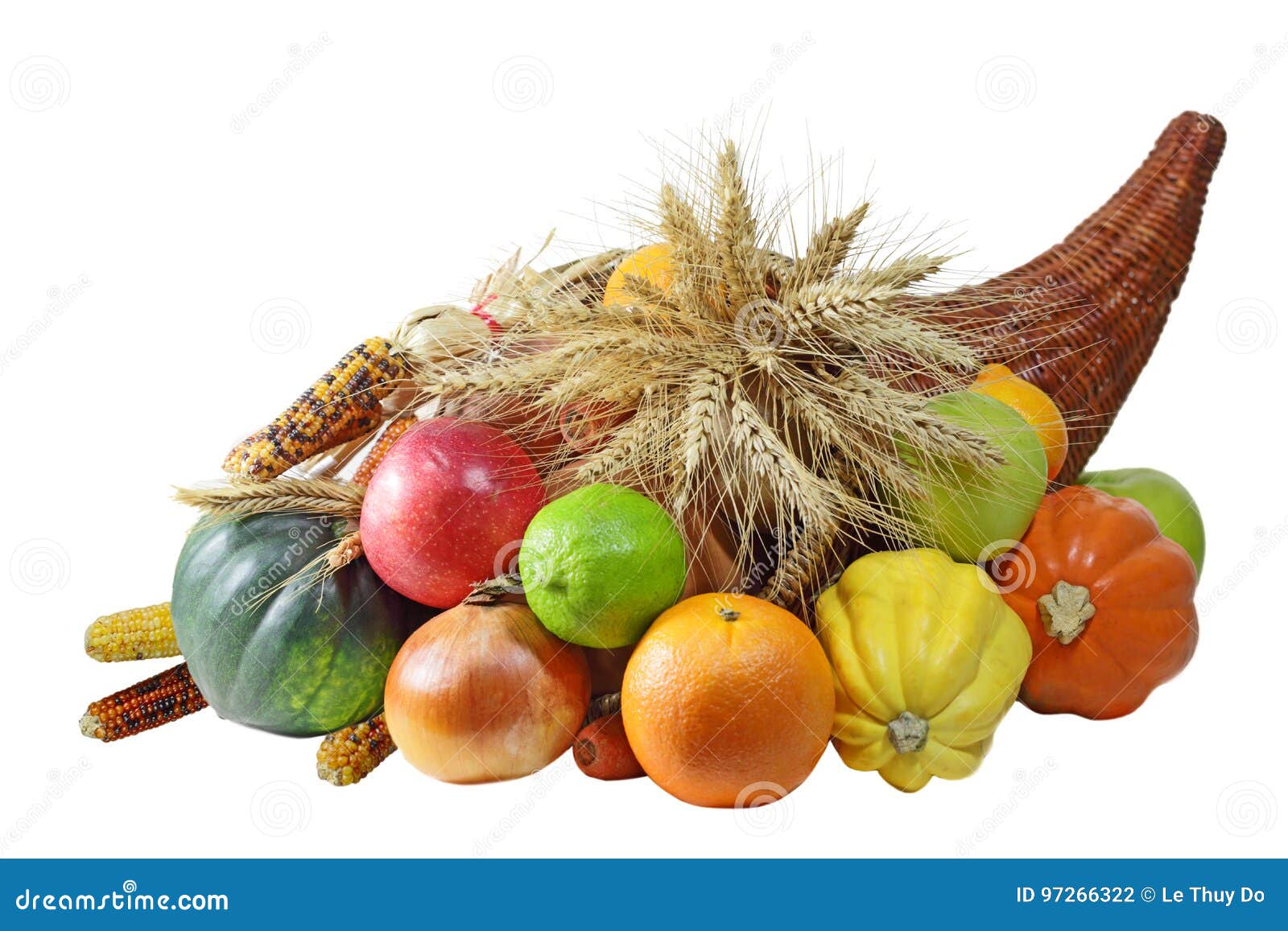 Cornucopia stock photo. Image of nourishment, cornicopia - 97266322