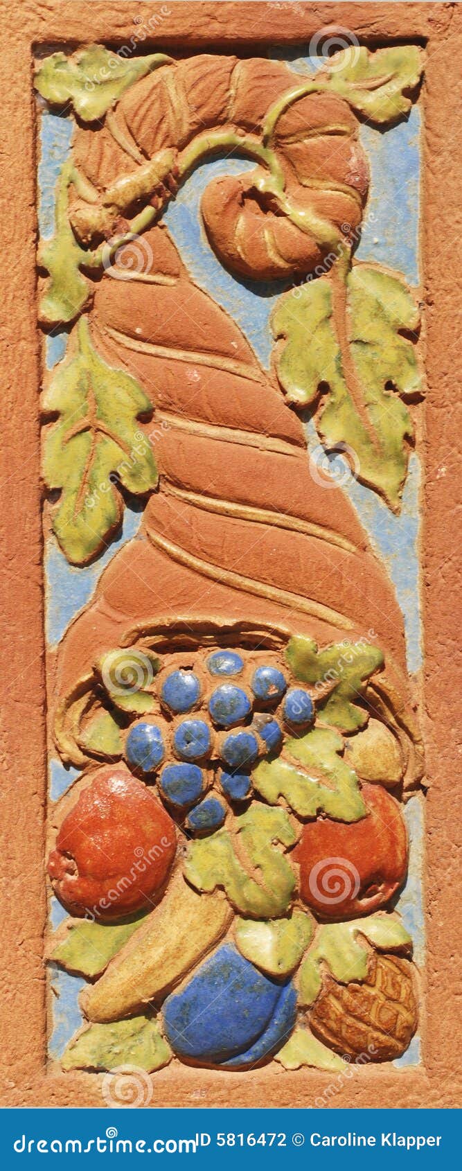 Cornucopia Tile Design stock photo. Image of decoration - 5816472