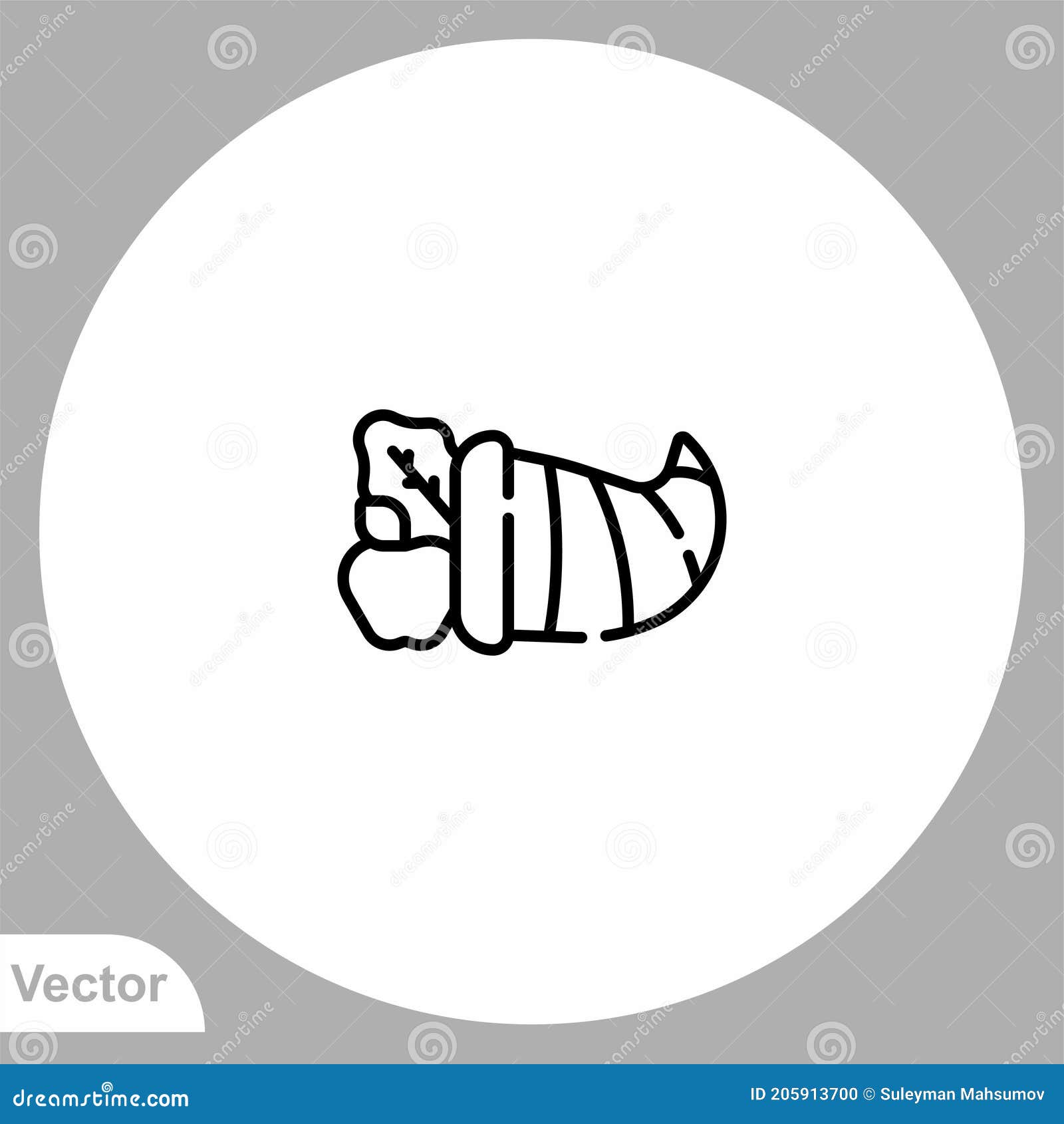 Cornucopia Vector Icon Sign Symbol Stock Vector - Illustration of line ...