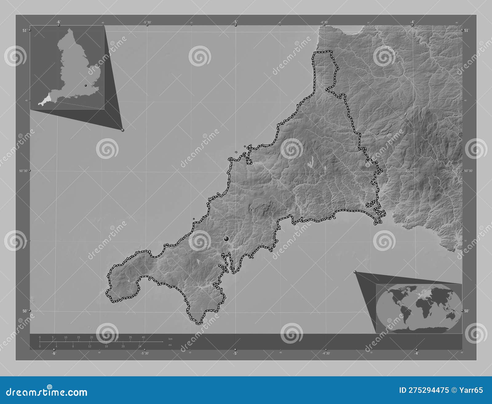 Cornwall, England - Great Britain. Grayscale. Capital Stock ...