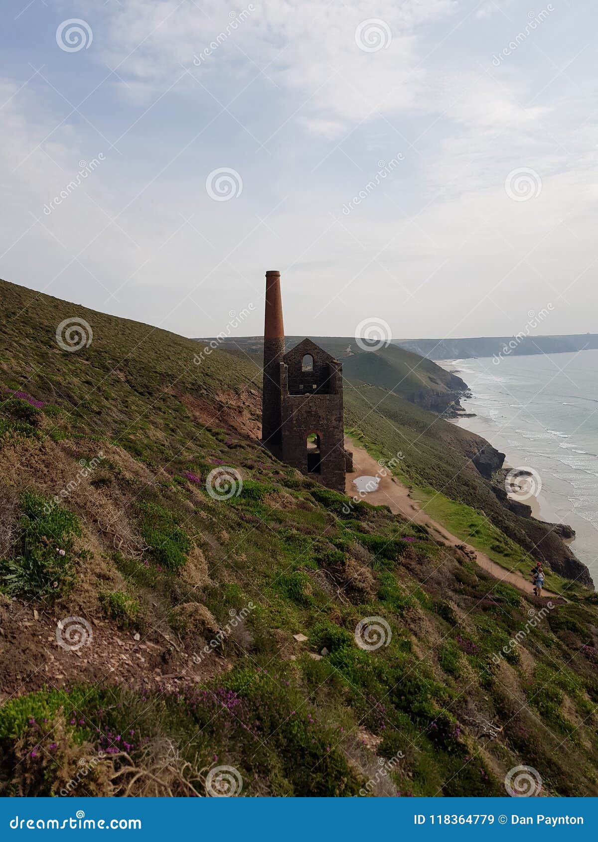 Wheal coates tin mine stock image. Image of cotes, cliff - 118364779