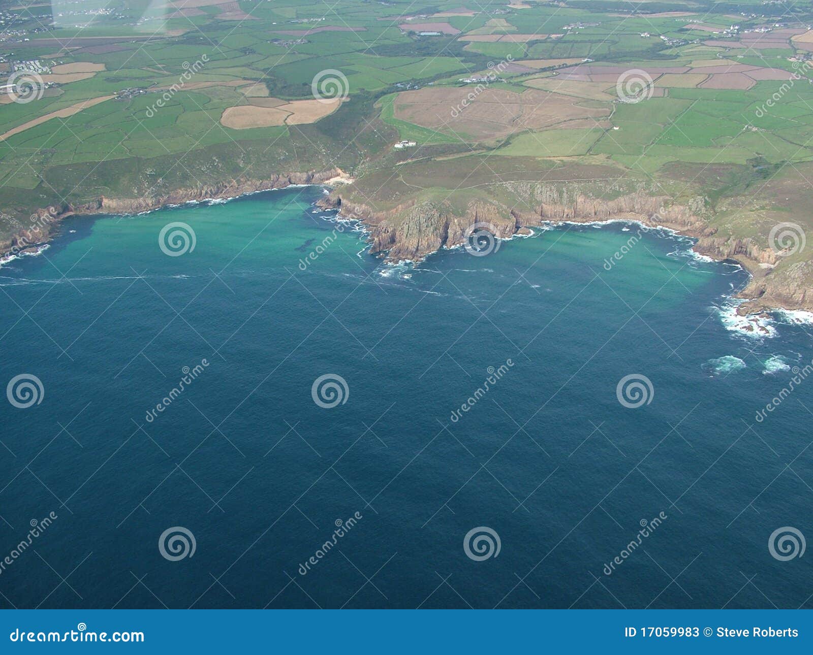 Cornwall coastline stock image. Image of shoreline, blue - 17059983